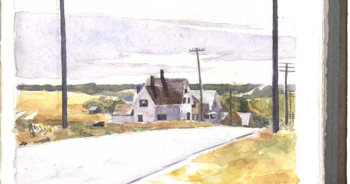 Copy after Edward Hopper watercolor | Charles Ritchie